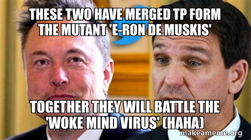 these two have merged tp form the mutant 'e-ron de muskis' together ...
