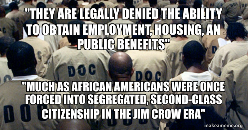 "They are legally denied the ability to obtain employment, housing, an ...