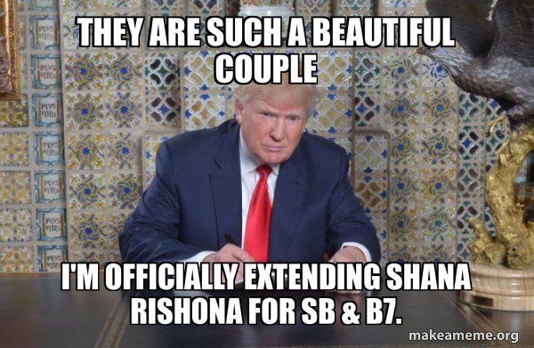 They are such a beautiful couple I'm officially Extending shana rishona ...