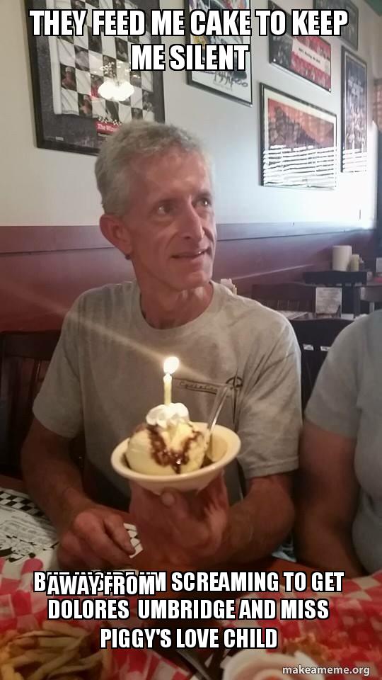 They feed me cake to keep me silent But inside I'm screaming to get ...