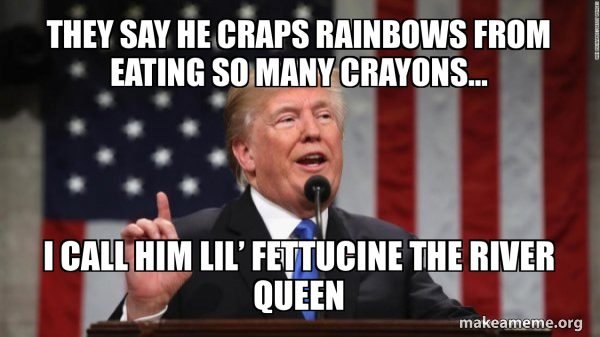 They say he craps rainbows from eating so many crayons… I call him Lil ...