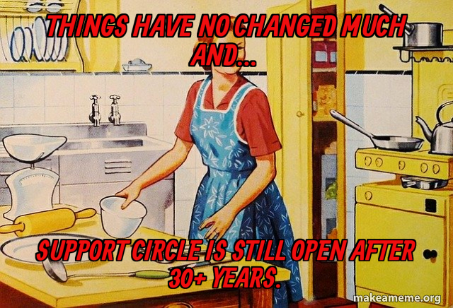 things have no changed much and... support circle is still open after ...