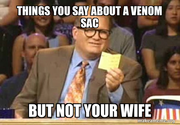 Things you say about a Venom Sac but not your wife - Drew Carey - Who's ...