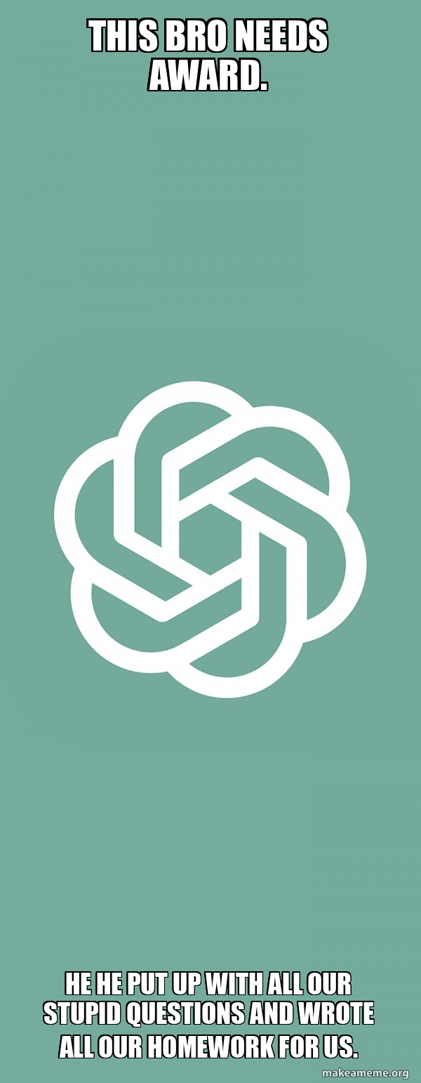 This bro needs award. He He put up with all our stupid questions and ...