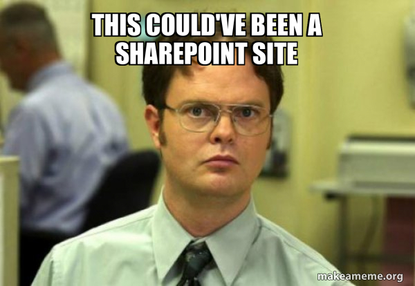 THIS COULD'VE BEEN A SHAREPOINT SITE - Schrute Facts (Dwight Schrute ...