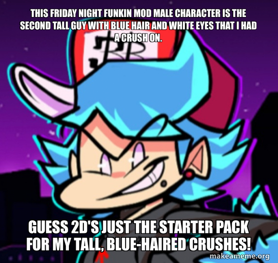 This Friday Night Funkin mod male character is the second tall guy with ...