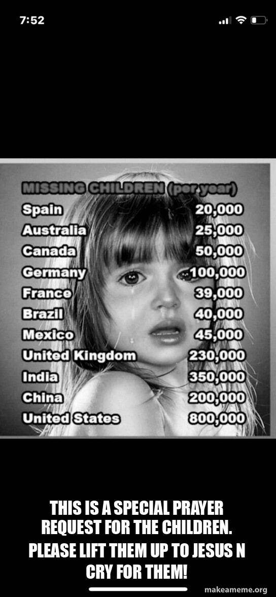 This is a special prayer request for the children. Please lift them up ...