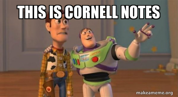 This is Cornell notes - Buzz and Woody (Toy Story) Meme Meme Generator