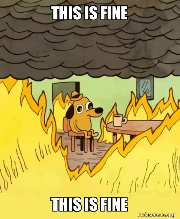 This is fine This is fine - This Is Fine Meme Generator