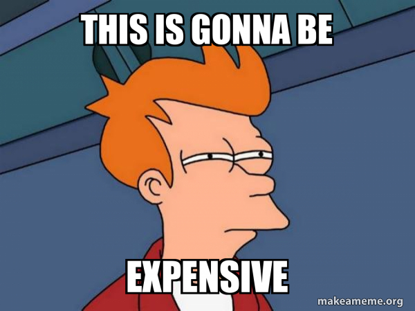 this is gonna be EXPENSIVE - Futurama Fry Meme Generator