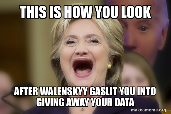 this is how you look after walenskyy gaslit you into giving away your ...