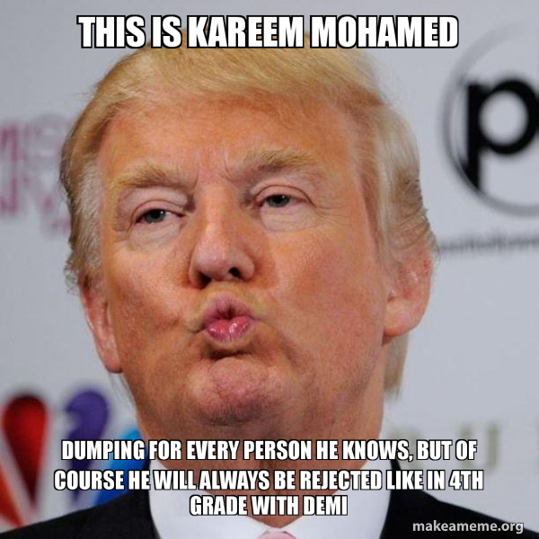This is Kareem Mohamed Dumping for every person he knows, but of course ...