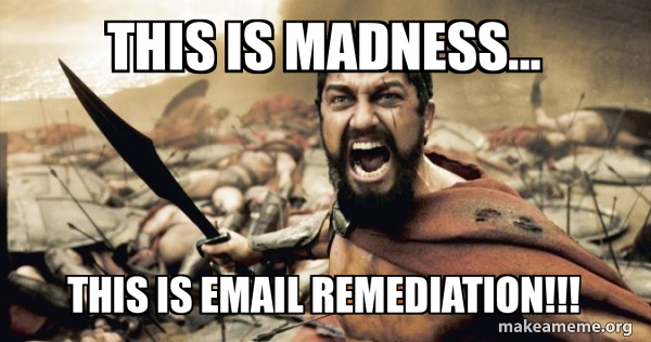 This is madness... this is email remediation!!! - The 300 Meme Generator