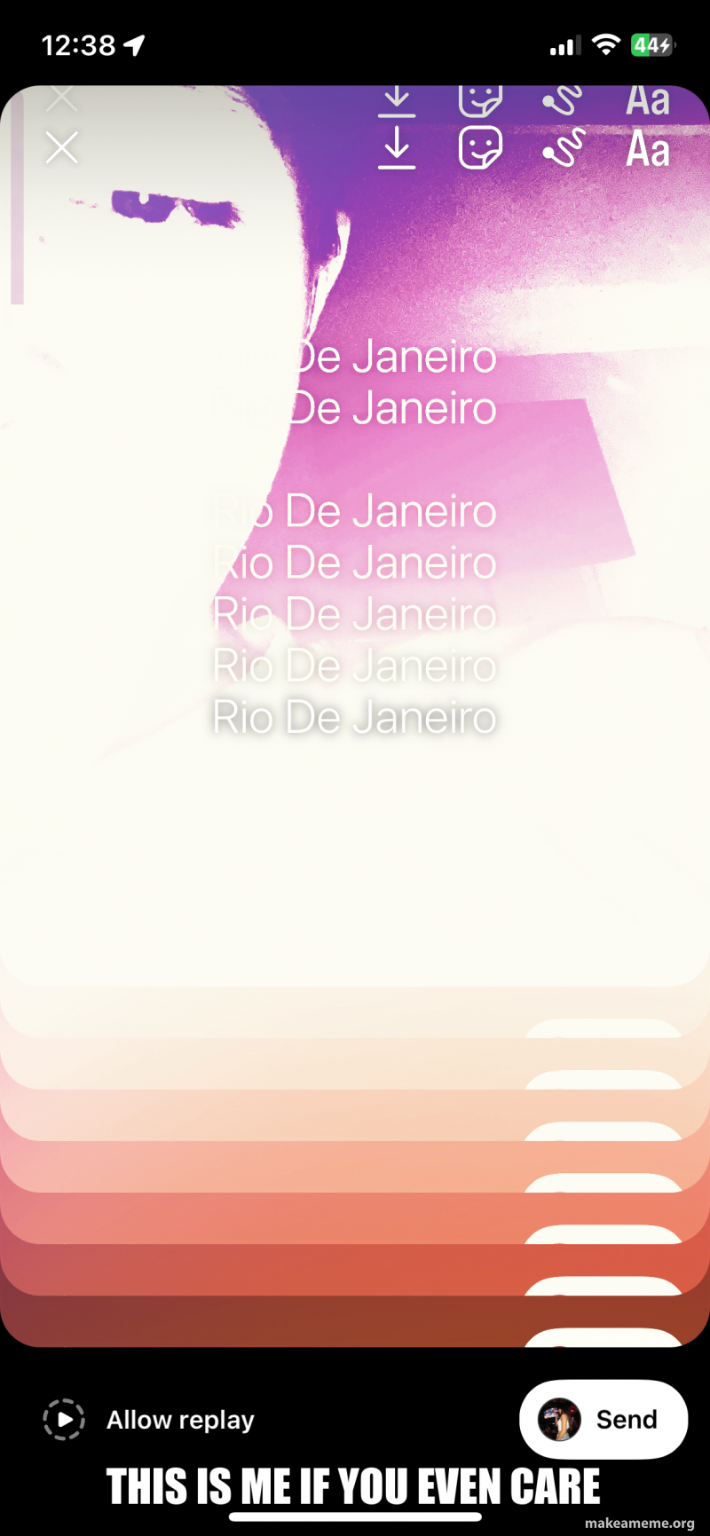 THIS IS ME IF YOU EVEN CARE Meme Generator