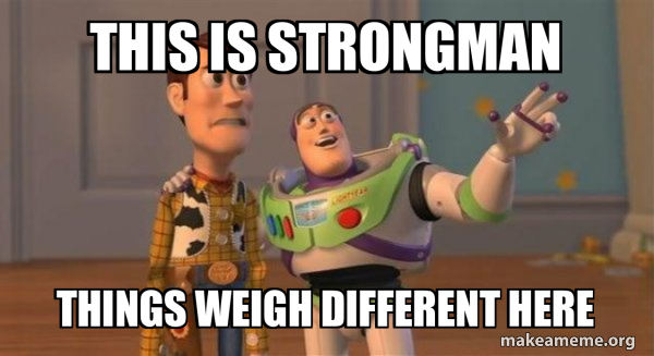 This is strongman Things weigh different here - Buzz and Woody (Toy ...