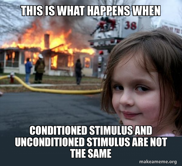 This is what happens when Conditioned stimulus and unconditioned ...