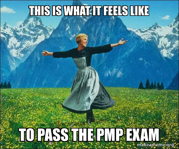 this is what it feels like to pass the pmp exam - Sound of Music Meme ...