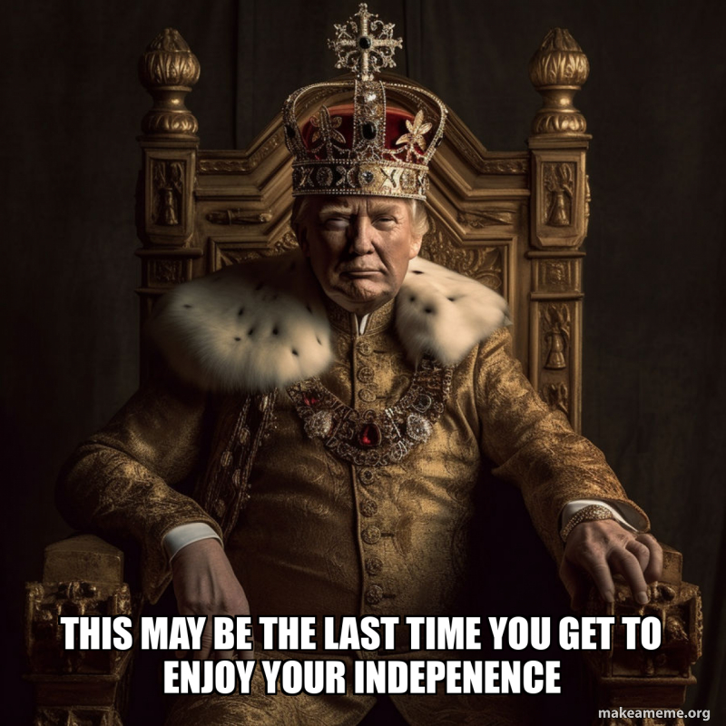 this may be the last time you get to enjoy your indepenence Meme Generator