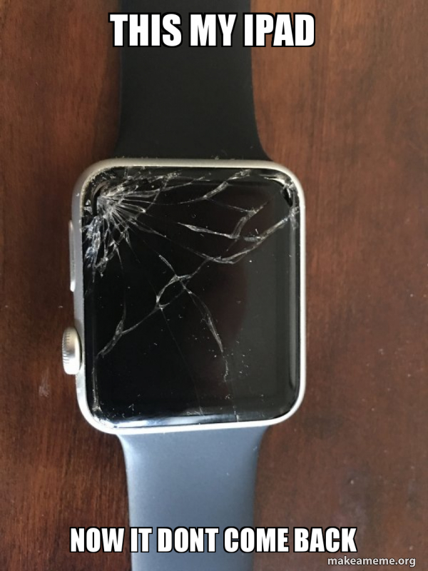Broken Ipad Memes Bad Apple Pin