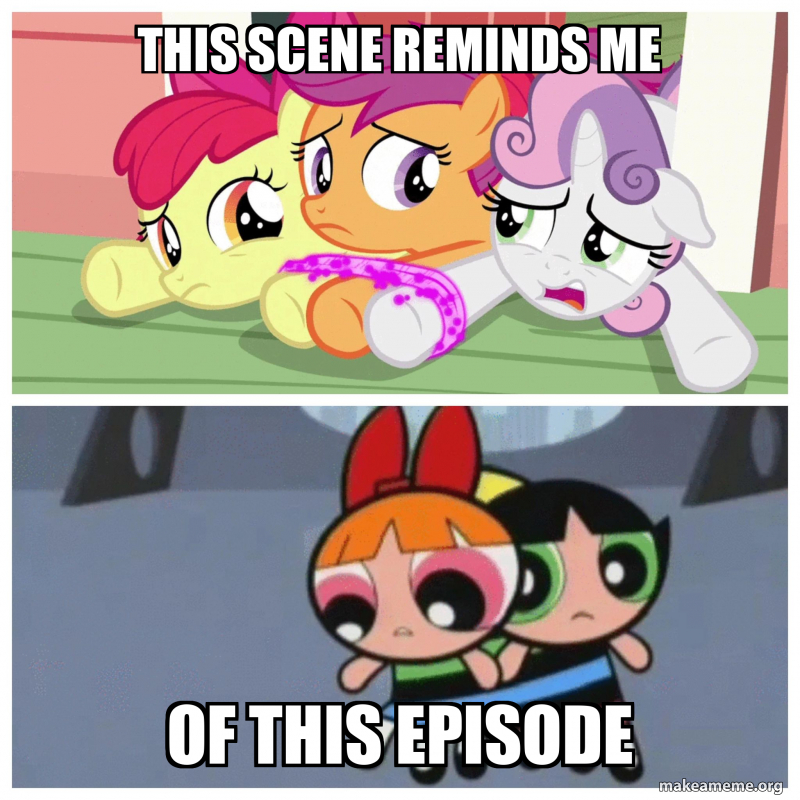 This scene reminds me of this episode Meme Generator