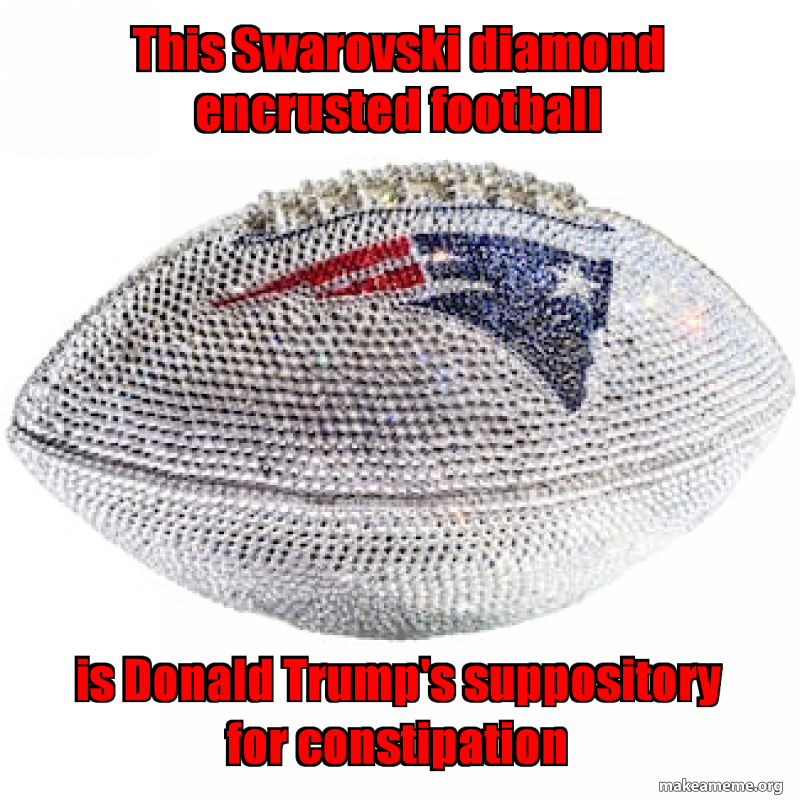 This Swarovski diamond encrusted football is Donald Trump's suppository ...