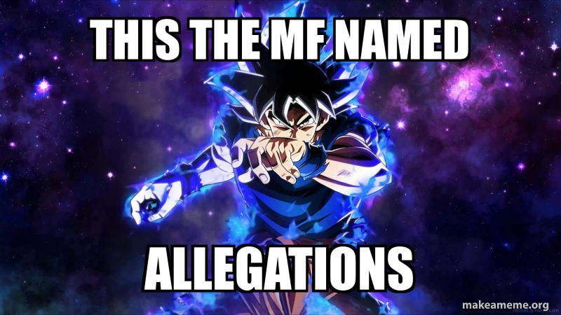 This the mf named allegations Meme Generator