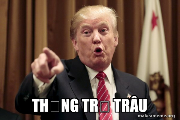 Thằng trẻ trâu - Donald Trump Says Meme Generator