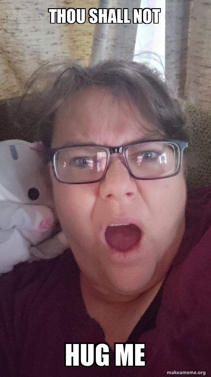 Thou shall not Hug me Meme Generator