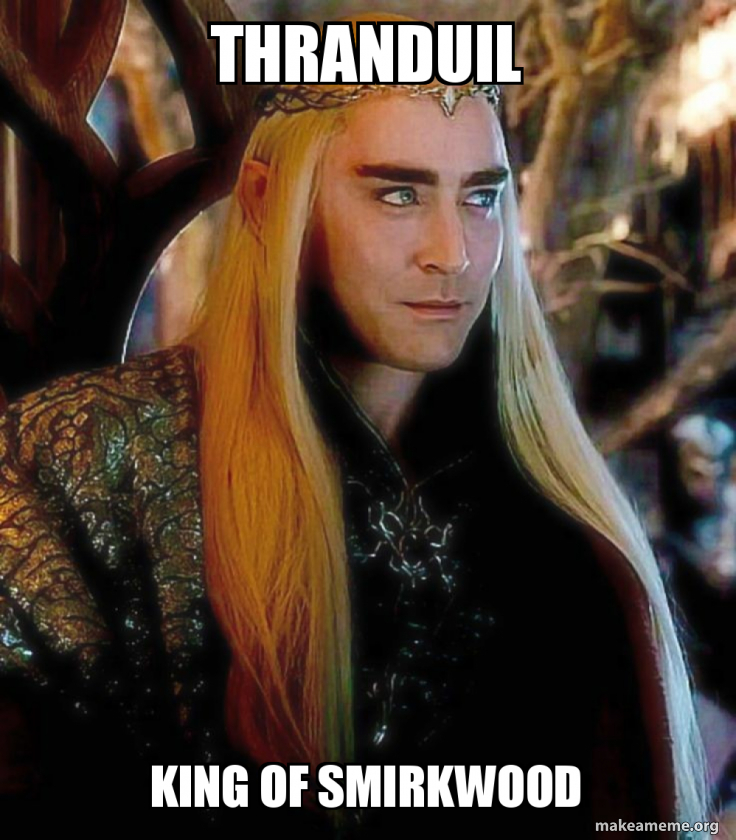 Thranduil King of smirkwood Meme Generator
