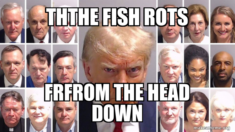 ThThe fish rots FrFrom the head down - Failed Dictator Meme Generator