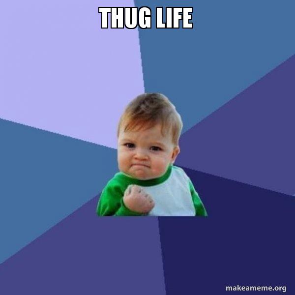 Kid Thug Life Memes Slug Life Kids T Shirt Thug Meme Funny