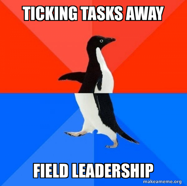 Ticking tasks away Field leadership - Socially Awesome Awkward Penguin ...