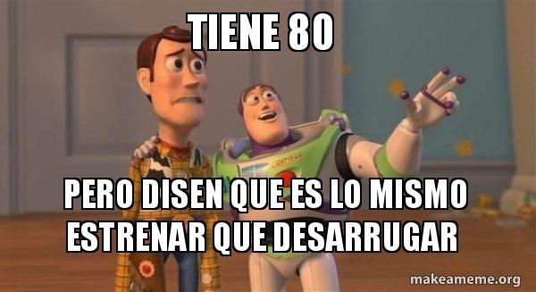 Tiene 80 Pero disen que es lo mismo estrenar que desarrugar - Buzz and ...