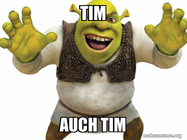 Tim Auch Tim - Shrek Meme Generator