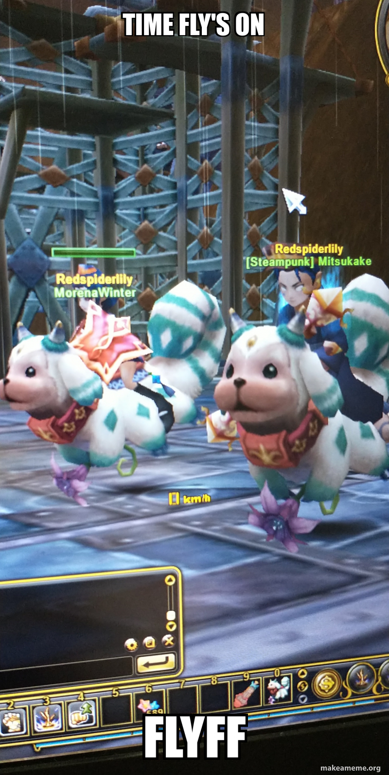 Time fly's on Flyff Meme Generator