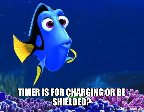 Timer is for charging or be shielded? - Dory from Nemo (5 second memory ...