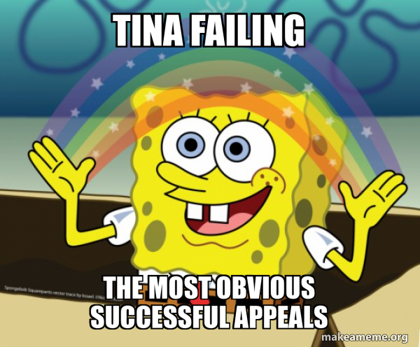 tina failing the most obvious successful appeals - Rainbow SpongeBob ...