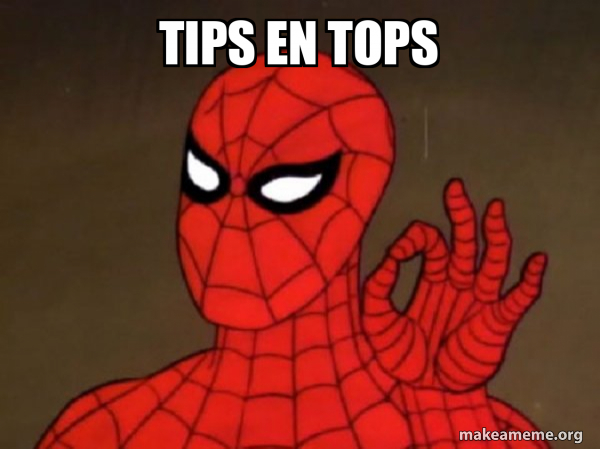 tips en tops - Spiderman - Care factor Zero Meme Generator