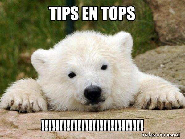 tips en tops !!!!!!!!!!!!!!!!!!!!!!!!!!!! - Popular Opinion Bear | Make ...