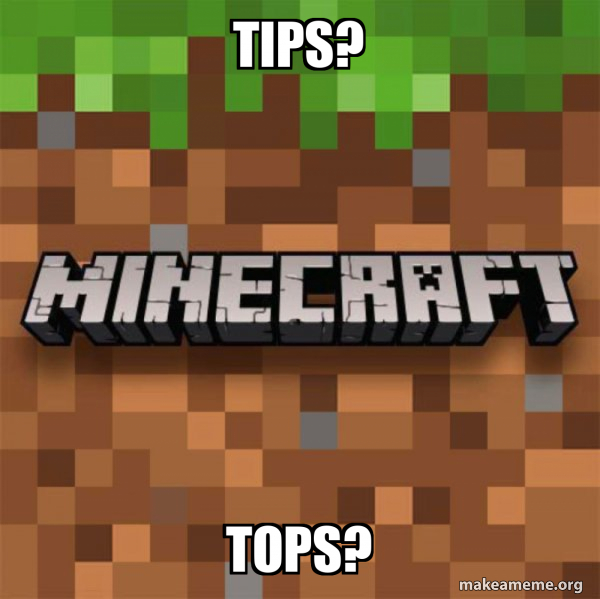 Tips? Tops? - Minecraft Meme Generator