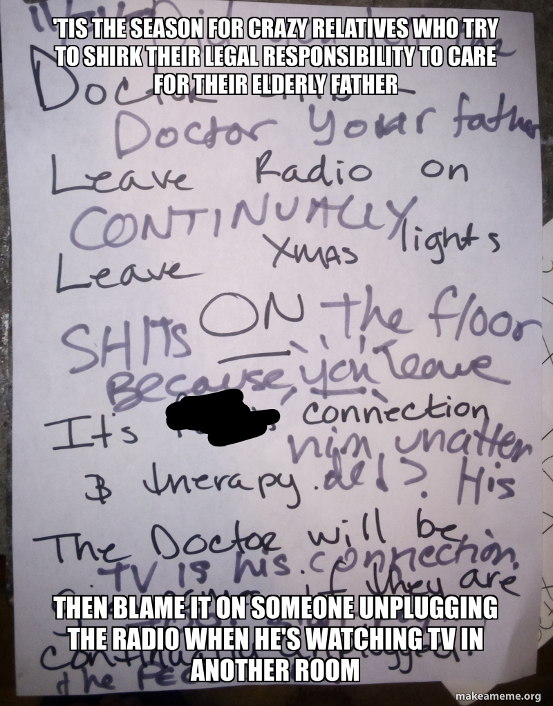 'Tis the season for crazy relatives who try to shirk their legal ...