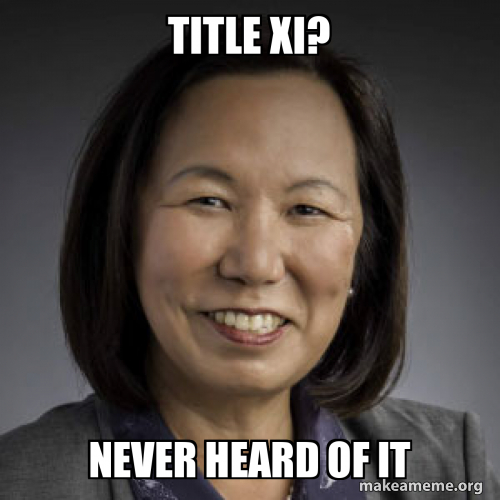 Title XI? Never heard of it Meme Generator