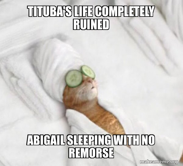 Tituba's life completely ruined Abigail sleeping with no remorse ...