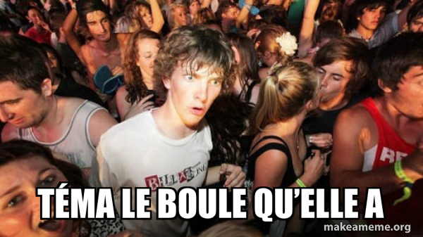 TÉMA LE BOULE QU’ELLE A - Sudden Clarity Clarence Meme Generator