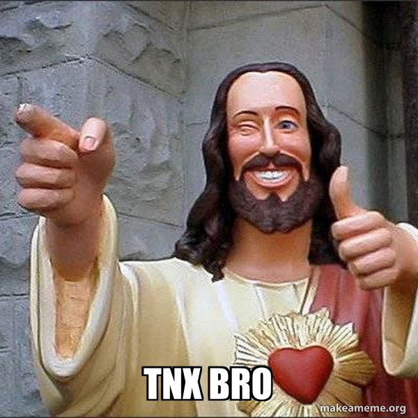 Tnx Bro - Cool Jesus Meme Generator