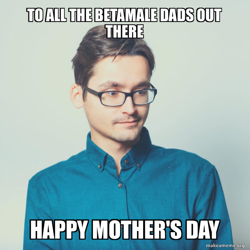 to all the betamale dads out there happy mother's day Meme Generator