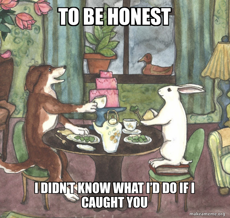 To be honest I didn’t know what I’d Do if i Caught you Meme Generator