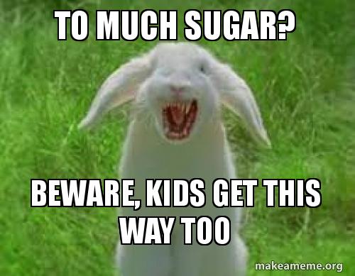 To much sugar? beware, kids get this way too - fghjkjh Meme Generator