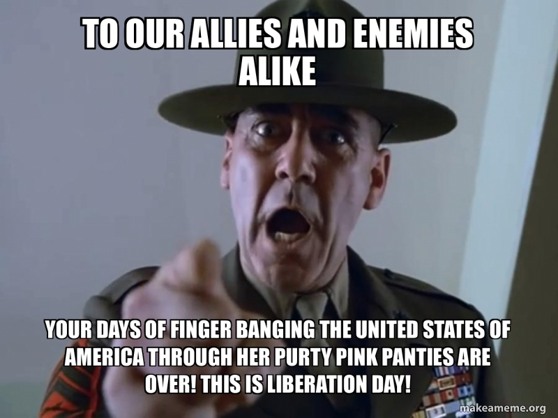 To our allies and enemies alike Your days of finger banging the United ...