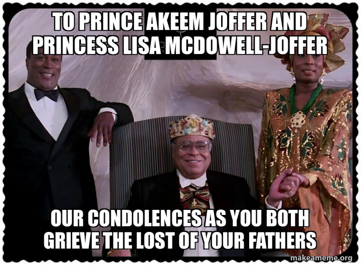 to Prince Akeem Joffer and Princess Lisa McDowell-Joffer our ...